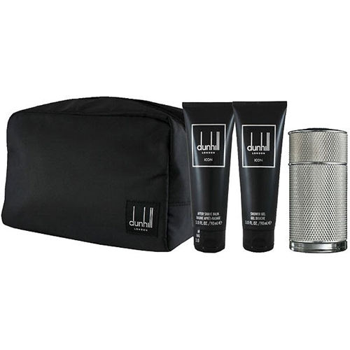 Alfred Dunhill Icon Gift set 100ml EDP+After shave balm+Shower gel ...