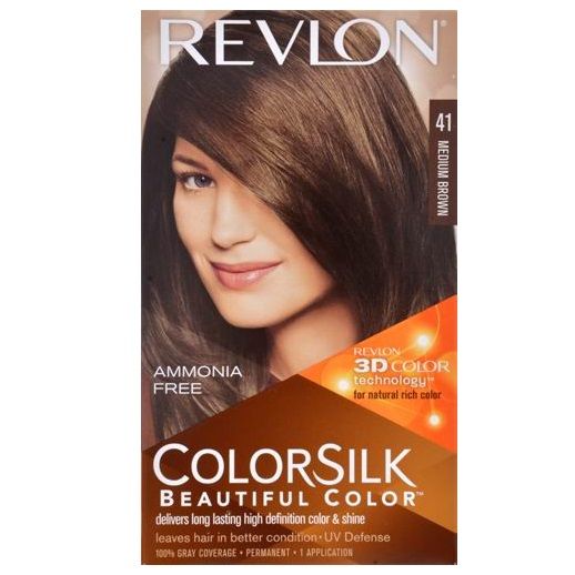 Revlon Colorsilk Beautiful Color Hair Dye 41 Medium Brown - faureal