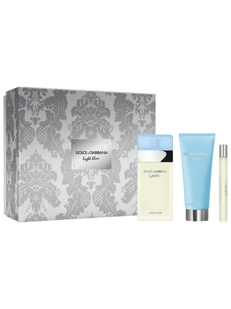 Dolce & Gabbana Light Blue Gift Set For Women 100ml EDT + 10ml EDT ...